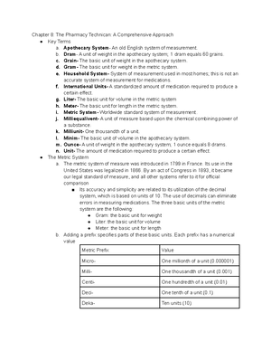 Instruction Notes- Week 1 - Apothecary and Avoirdupois Measurement ...