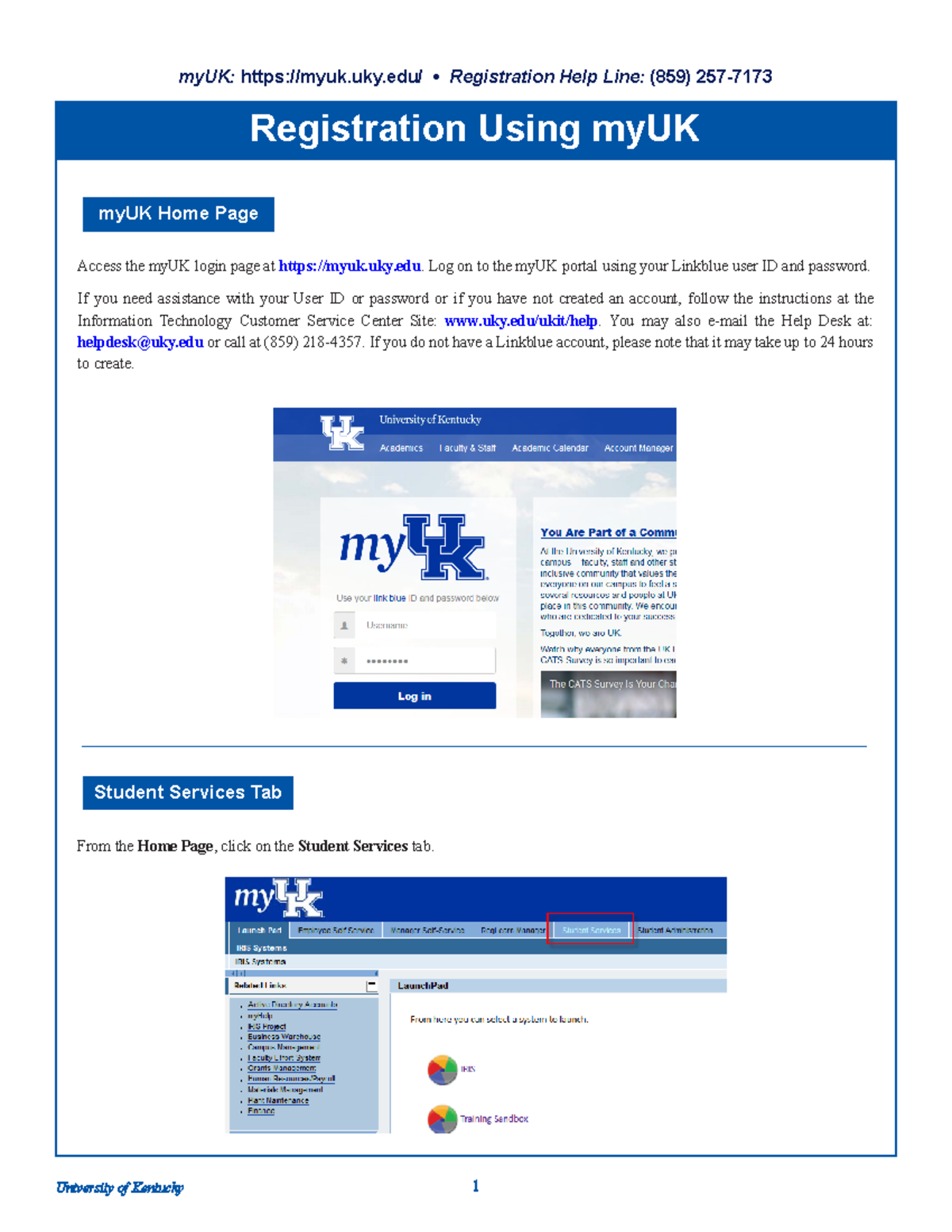 Registration Using my UK - Registration Using myUK myUK Home Page ...