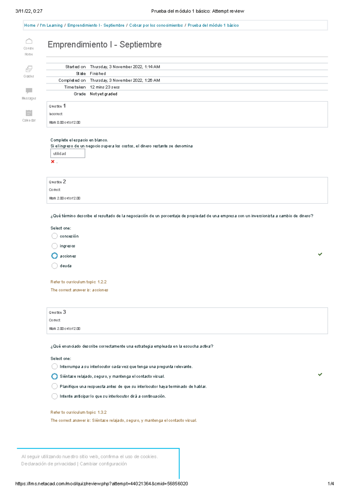 Modulo 1 cisco - Home / I'm Learning / Emprendimiento I - Septiembre / Cobrar por los ...