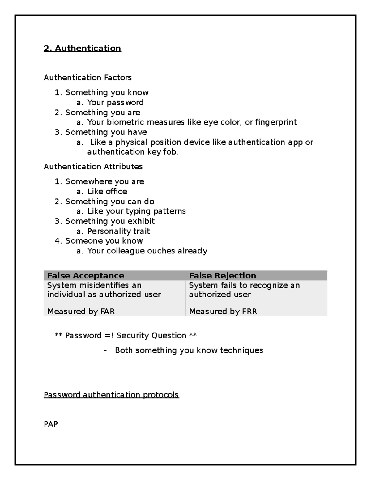 Cert Prep 4 - Identity and Access Management Design - Authentication Authentication Factors ...