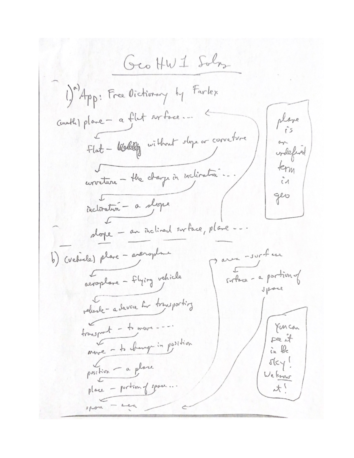 Geo hw 1 solutions - Homework Answers - MATH 3342 - Studocu