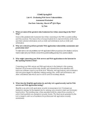 Lab 4 SQL injection - Week 4 Lab Tutorial - Warning: TT: undefined function: 32 CM 3105 - Lab 4 ...