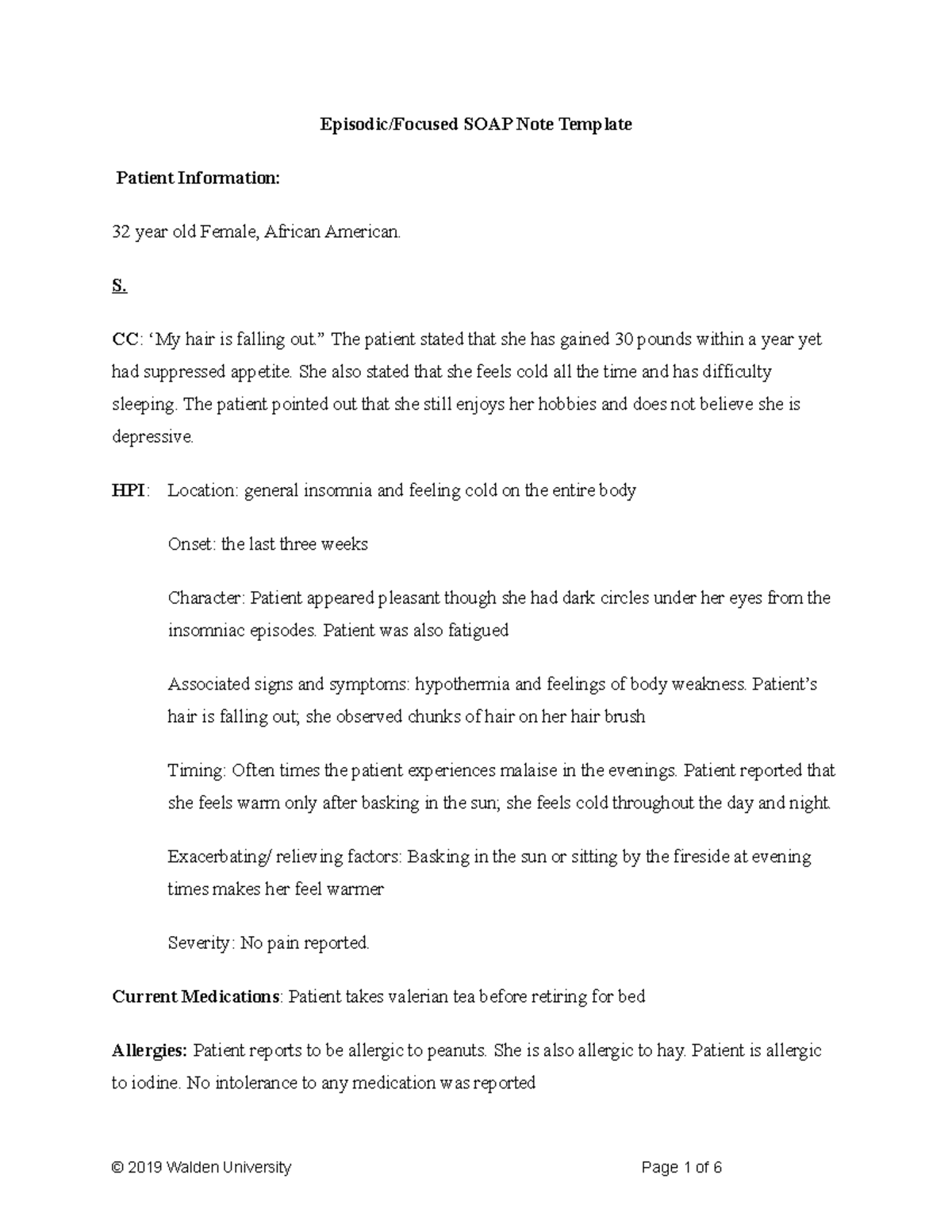 NURS 6512 Episodic Focused SOAP Note Head Eyes Ears Nose And Throat nurs-6512-episodic-focused-soap-note-head-eyes-ears-nose-and-throat