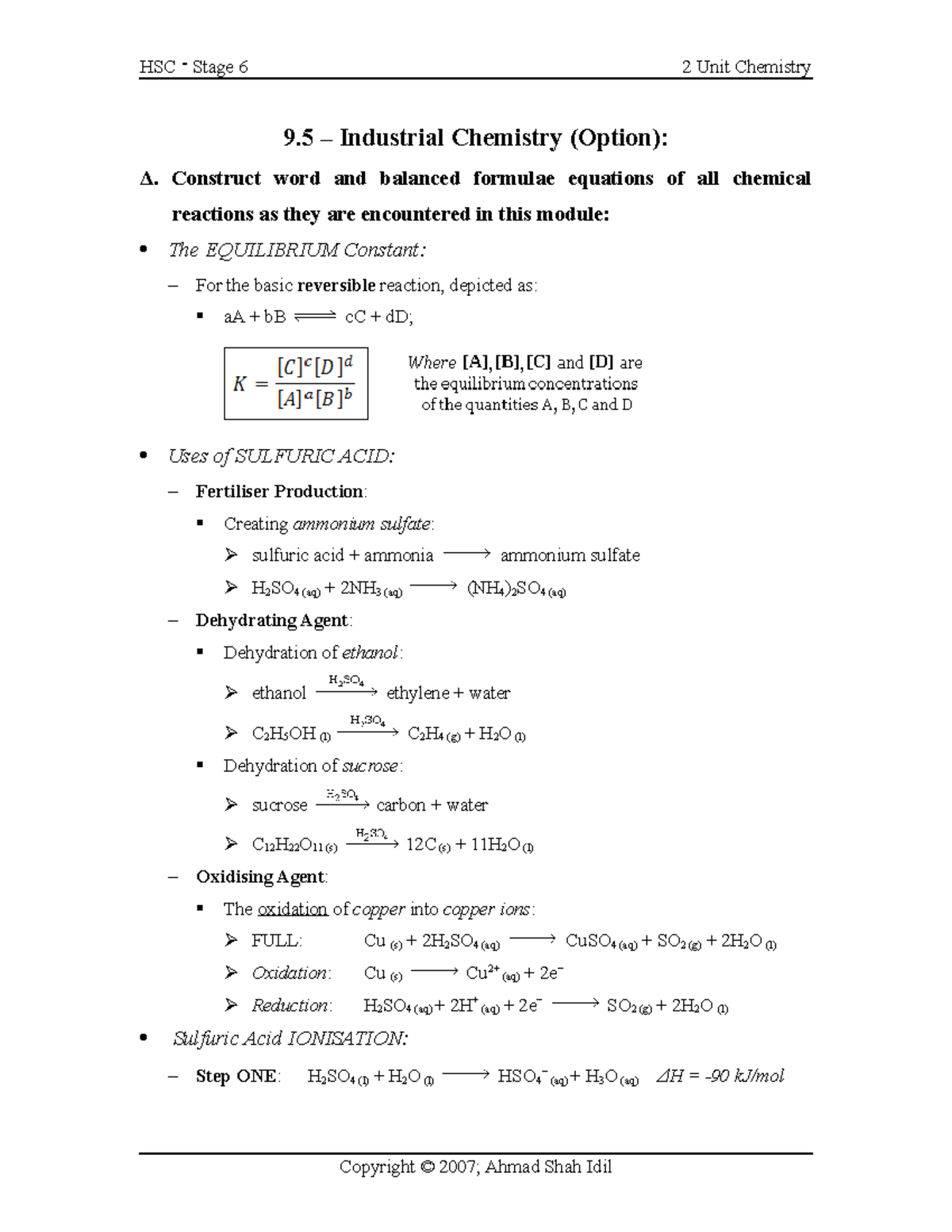 Chemistry Notes - Industrial Chemistry by Ahmad Shah Idil - 9 ...