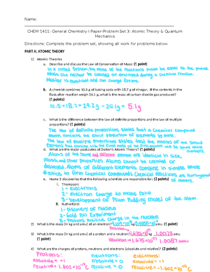 Study Guide for EXAM 4 CHEM1311 Answers - Tagged - Study Guide for EXAM ...