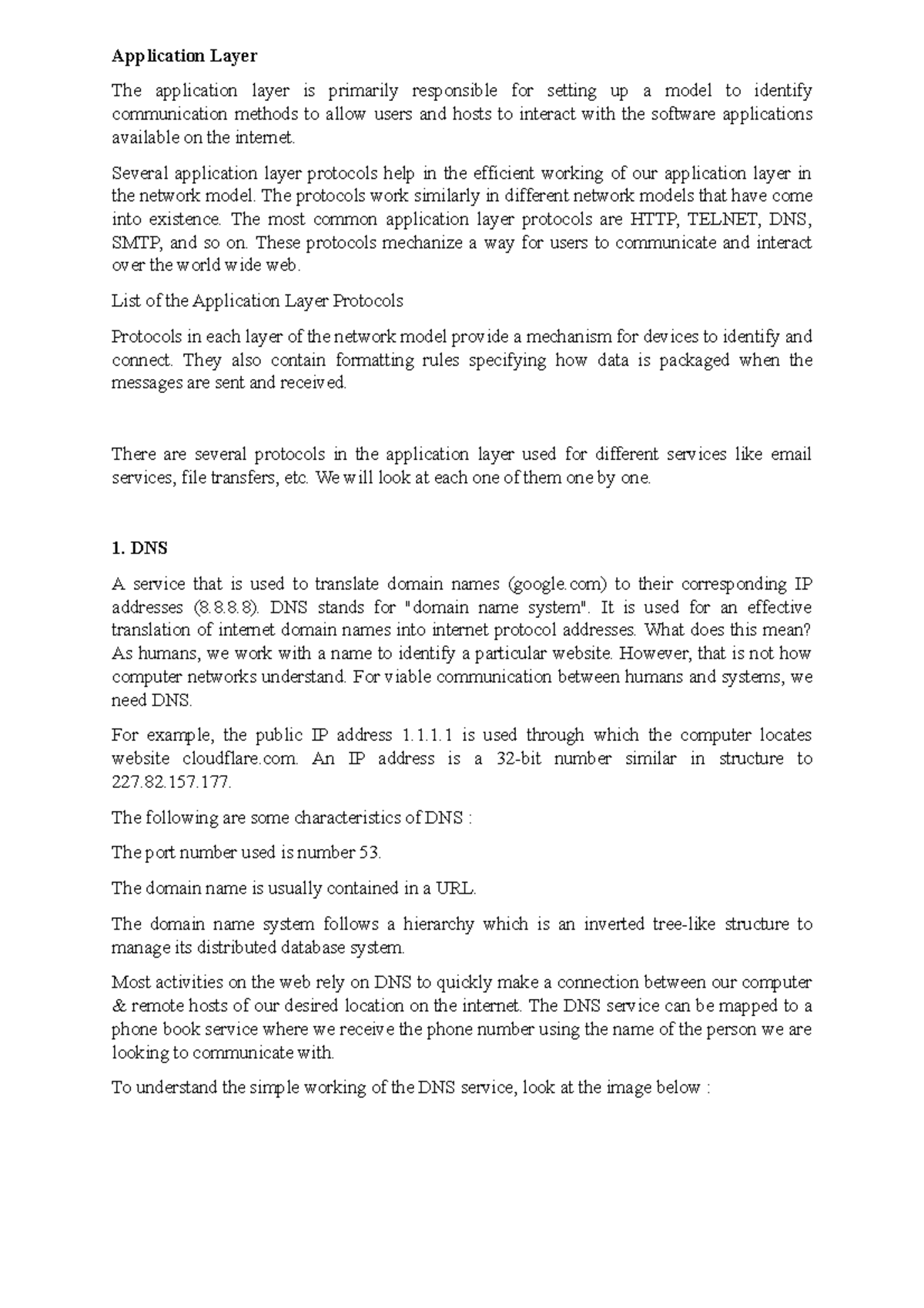 Application Layer Protocols - Application Layer The application layer ...