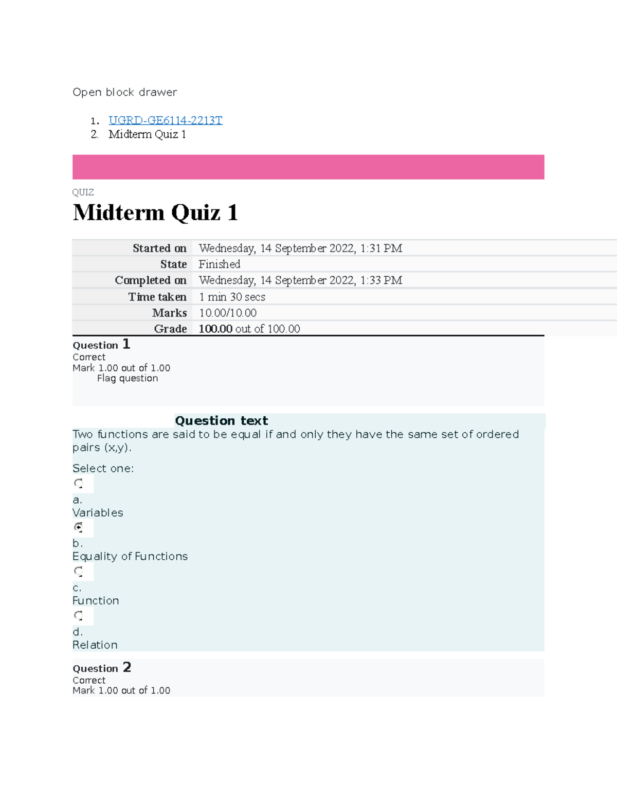 Midterms 1 - QUIZ - Open block drawer 1. UGRD-GE6114-2213T 2. Midterm ...