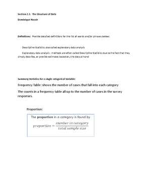 Flipped notes 2.2(1) - MAT 124 – STATISTICS Section 2 – One ...