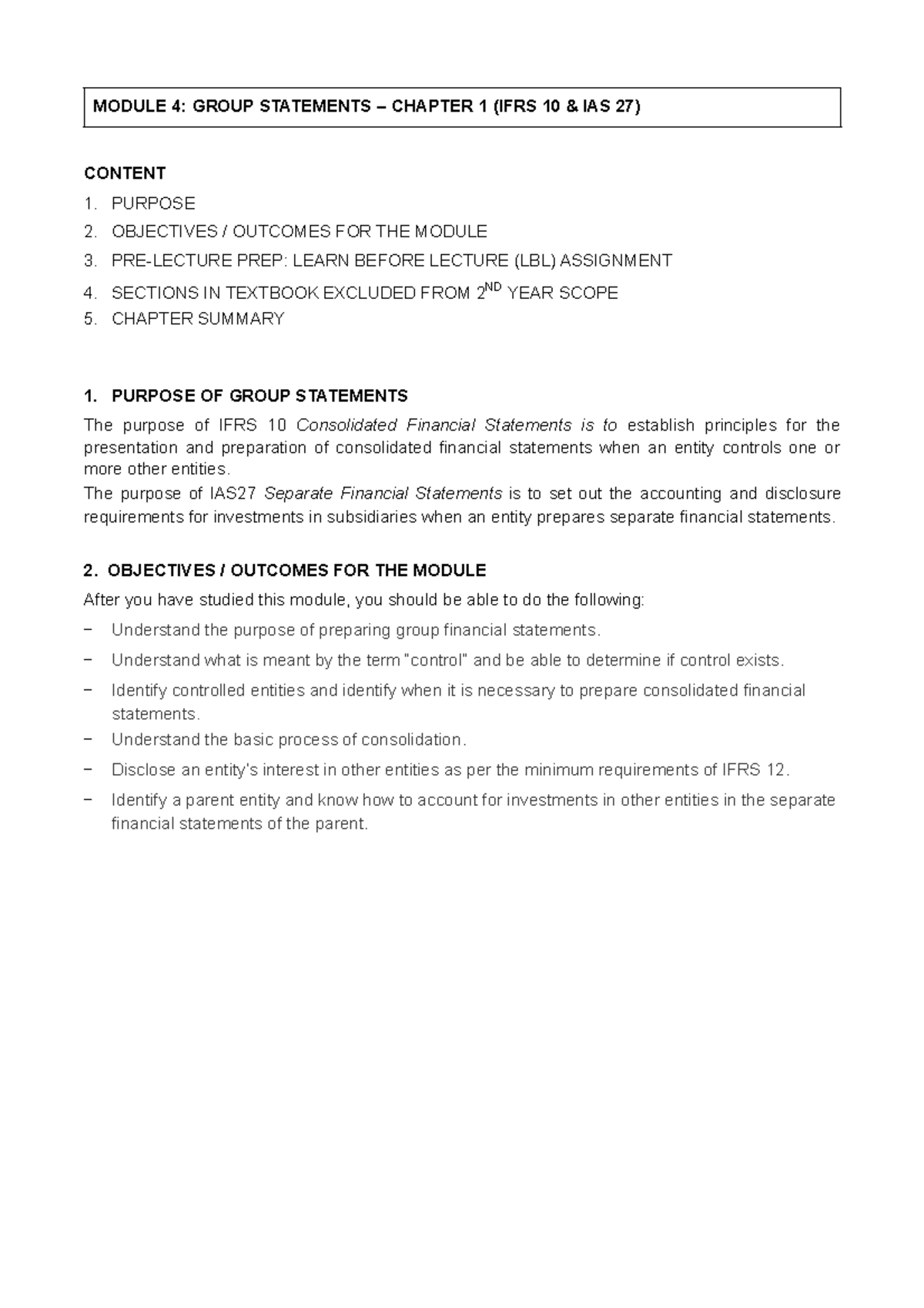 Module 4 Group Statements - Chapter 1 (CN) - MODULE 4: GROUP STATEMENTS ...