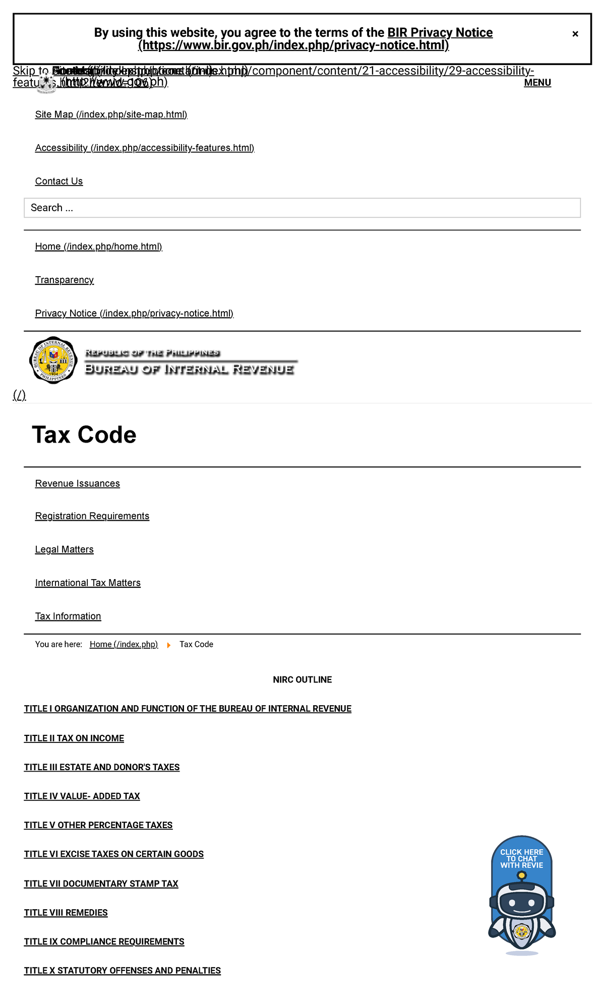 BIR Chapter 1 - tax - Skip to ContentSkip to FooterSkip to ...
