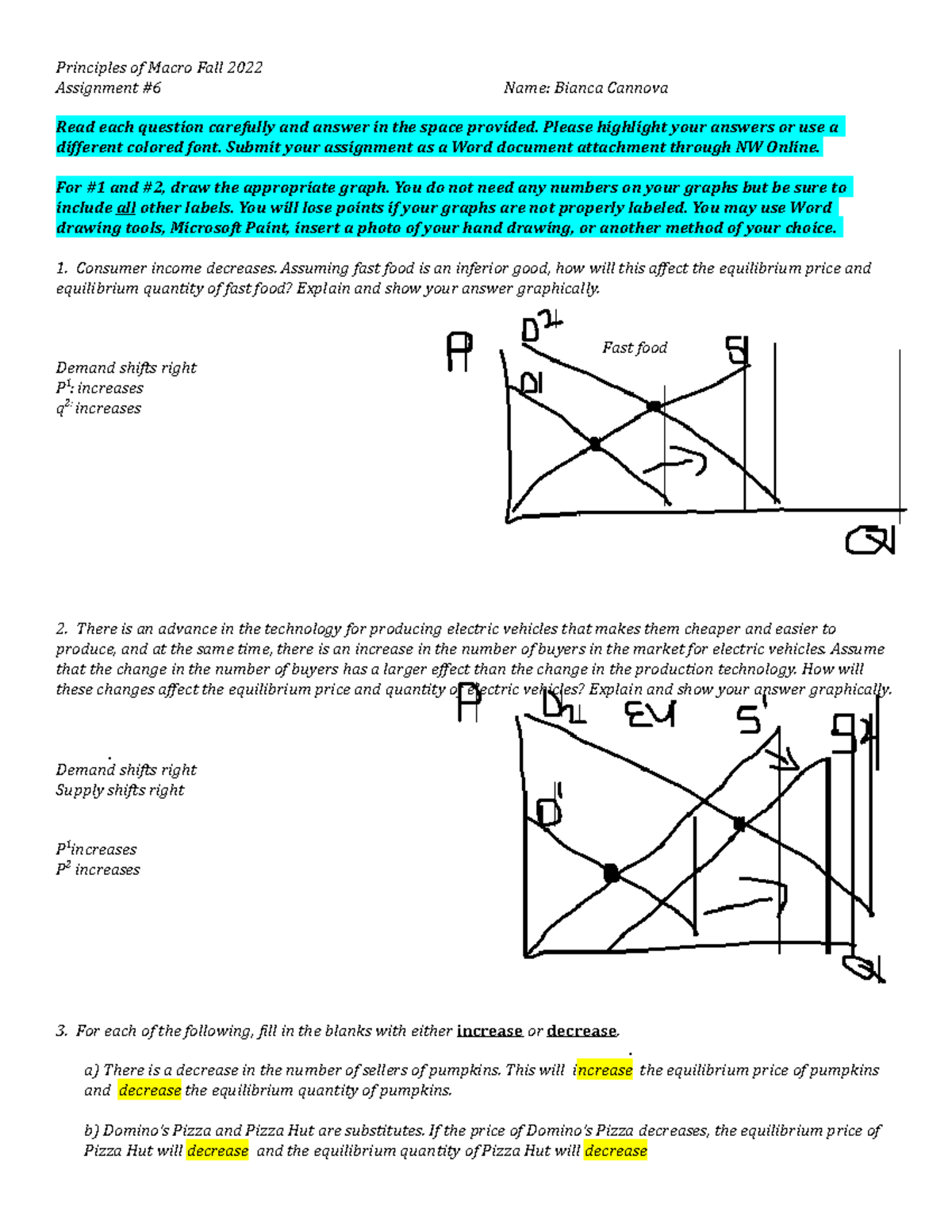 Macr assignment 6 - notes for macroeconomics - Principles of Macro Fall ...