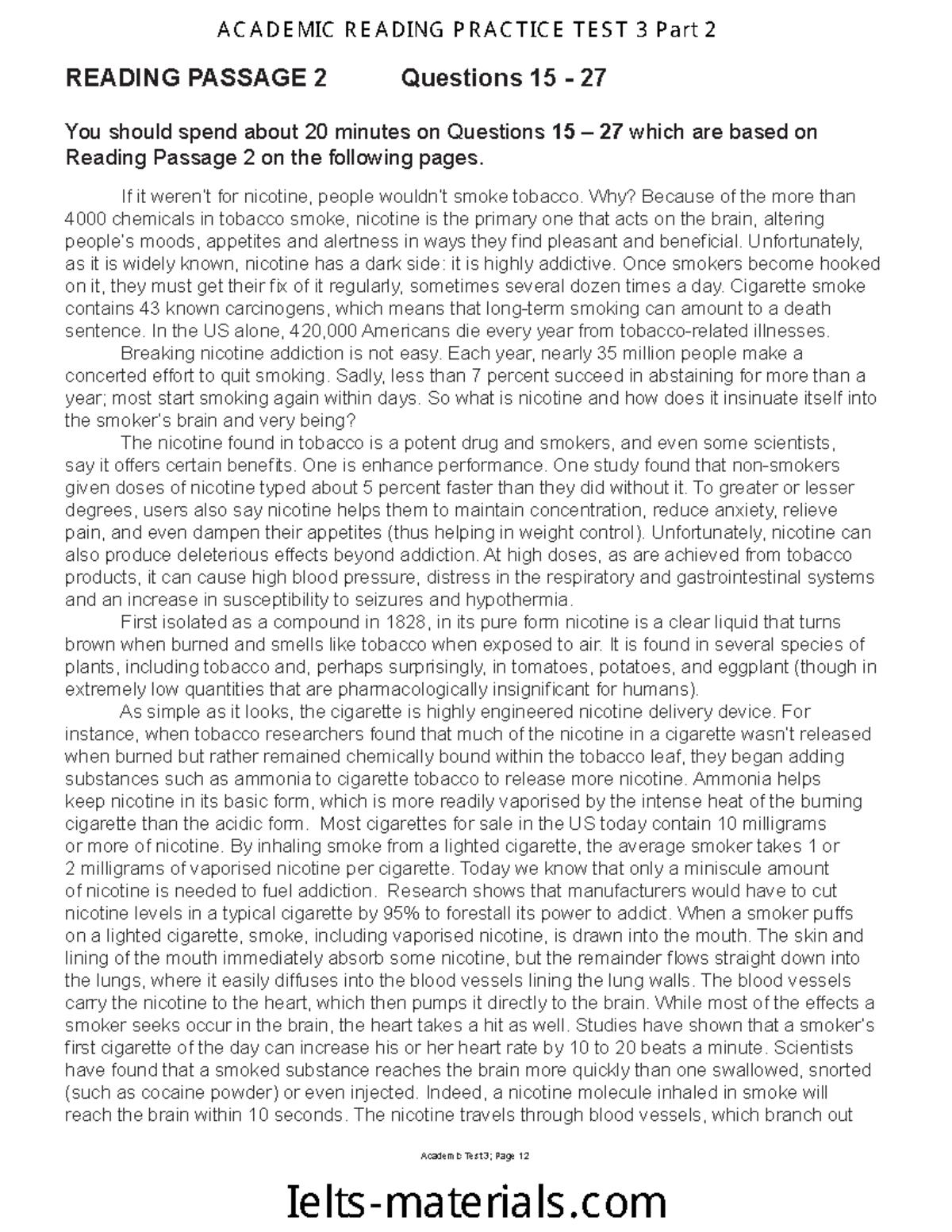 Academic reading practice test 3 part 2 - READING PASSAGE 2 Questions ...