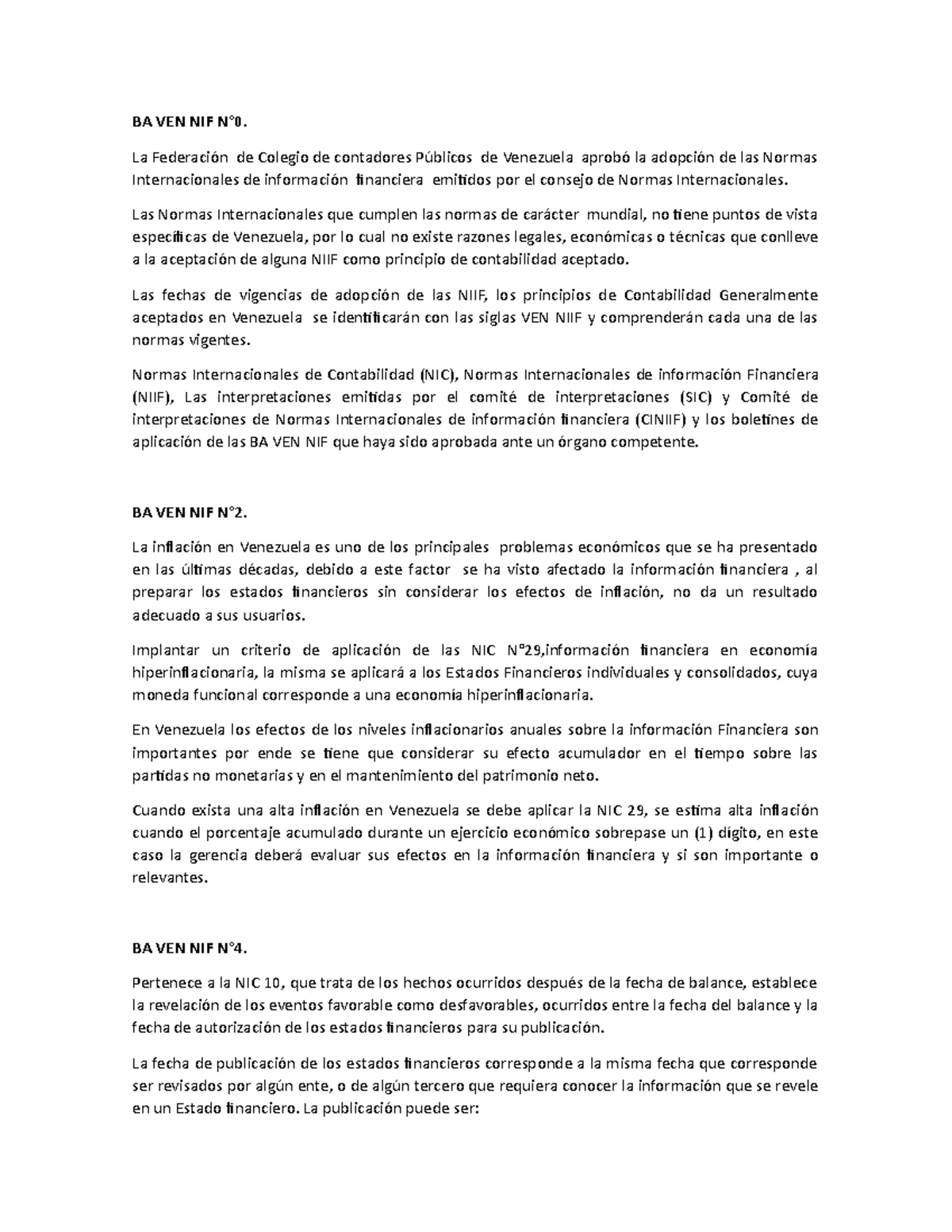 Boletines de Aplicación VEN NIF - BA VEN NIF N°0. La Federación de ...