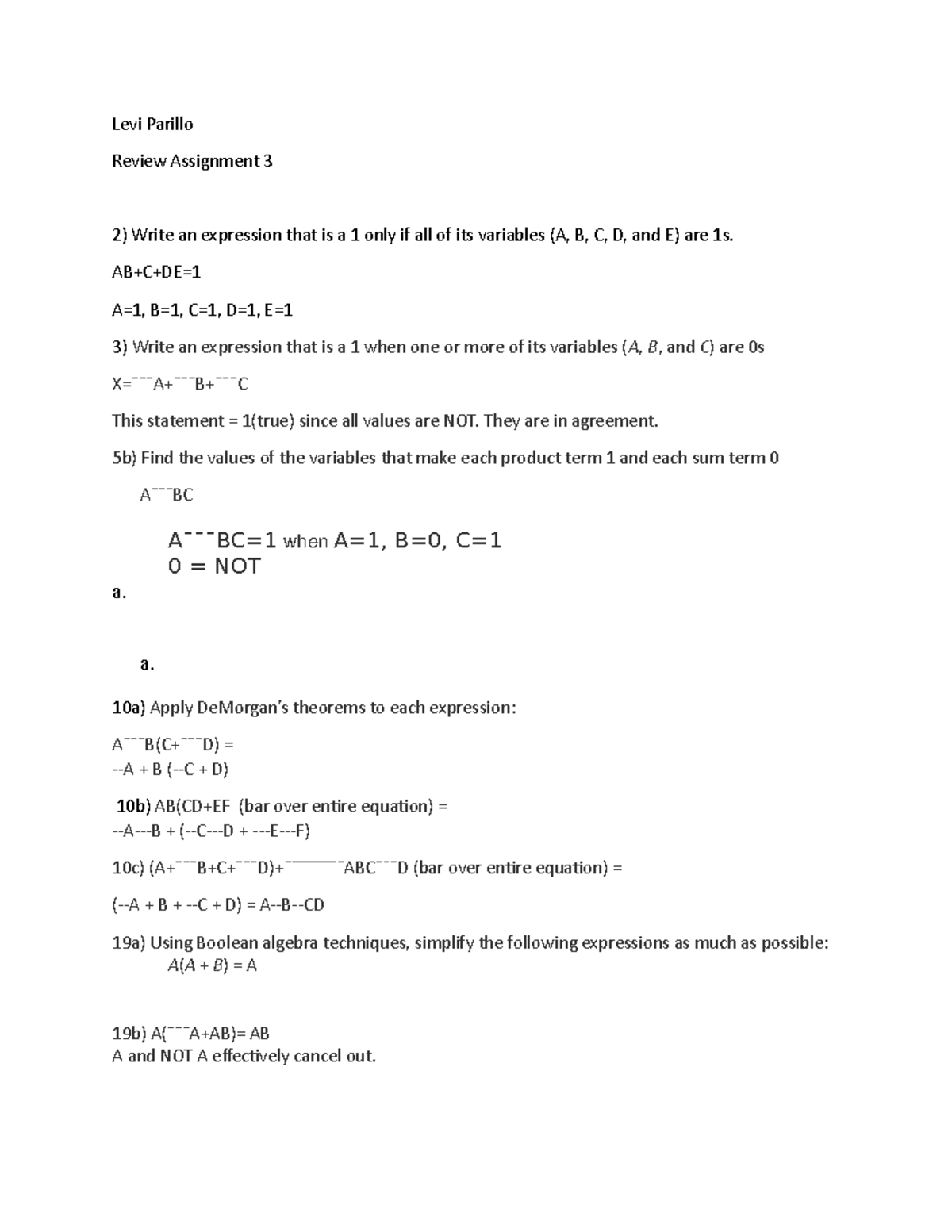 Review Assignment Week 3 - EET130 - ECPI University - Studocu