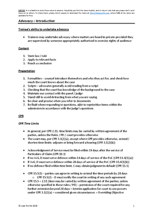 Advocacy Guide - CRIMINAL SKILLS – CRIMINAL ADVOCACY MODULE GUIDE ...