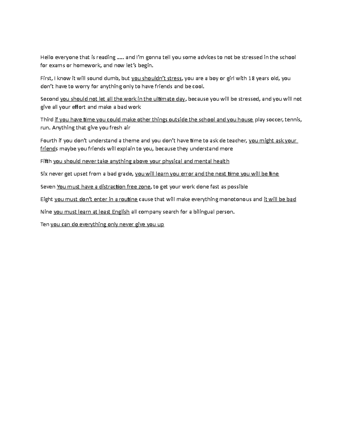 Practice Topic 4 Practica 4 De Ingles Avanzado 2 Hello Everyone