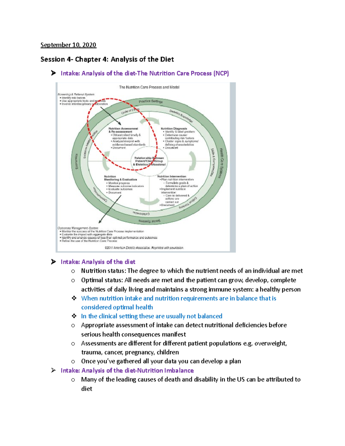 Session 4- Chapter 4 (Analysis of the diet) - September 10, 2020 ...