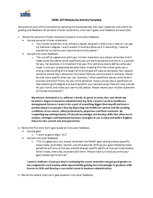 SNHU 107 Module Three Activity - Part 1 Identify the SNHU resources ...