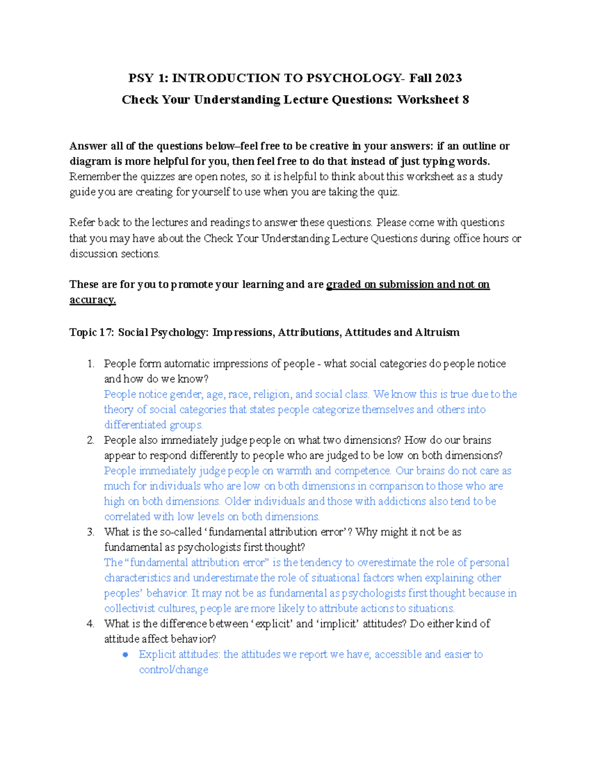 Copy of Check Your Understanding Worksheet 8 (topics 17 and 18) 16 ...