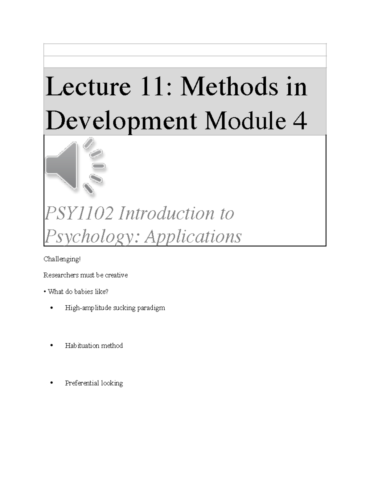 Psy 3 - psy1102 - PSY1102 - uOttawa - Studocu