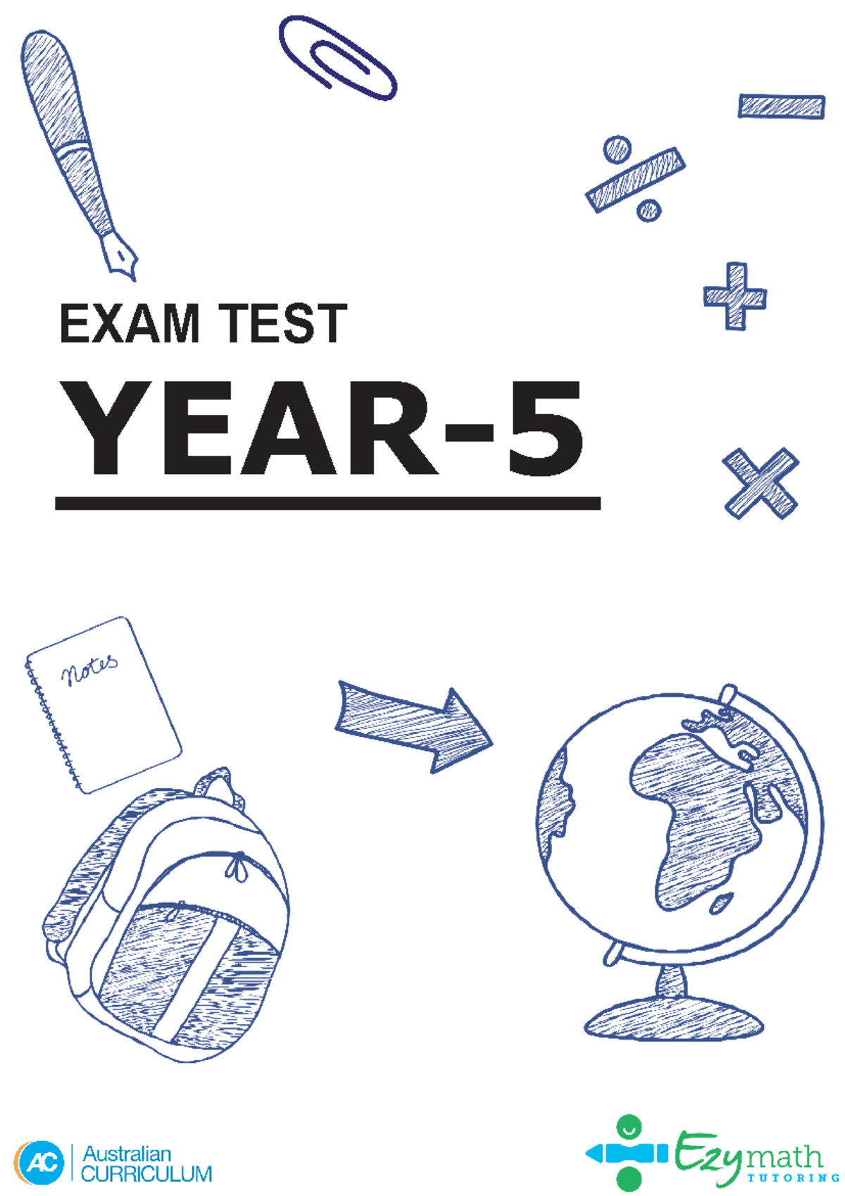 Year 5 Maths Test - Yearly Exam - Questions - EXAM TEST YEAR- 60: Time ...