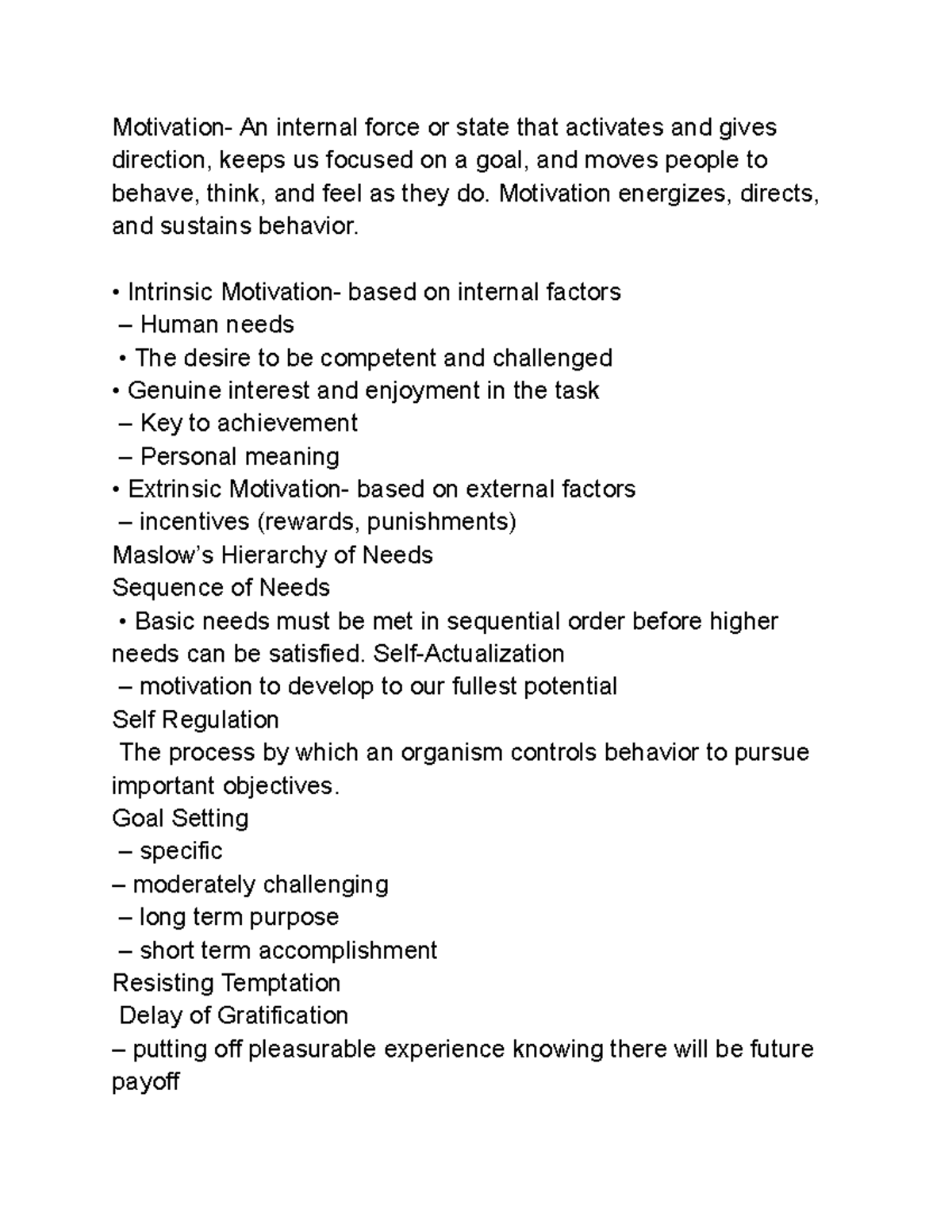 Motivation and psychology of eating disorders - Motivation- An internal ...