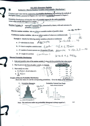 :::3 - Notes from class - STA 2023: Elementary Statistia fti.,b(~ en+ ...