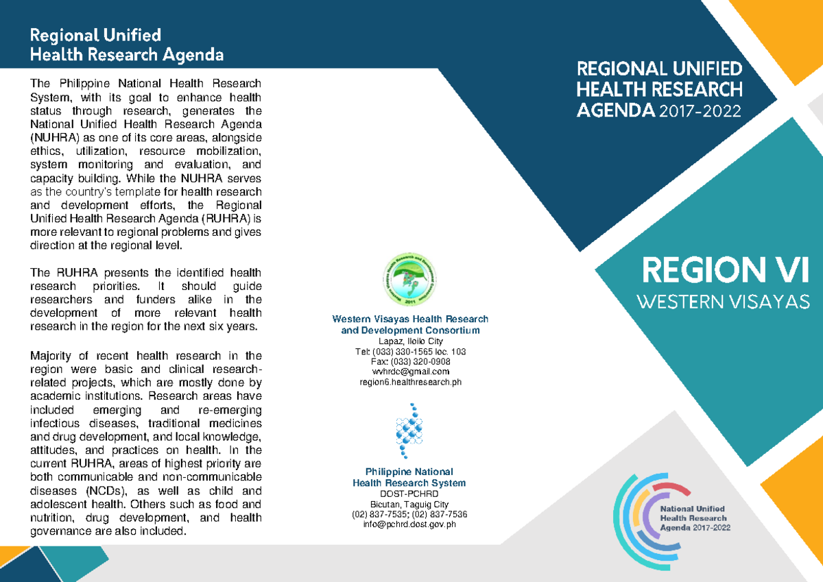 Ruhra brochure Region VI - Philippine National Health Research System ...