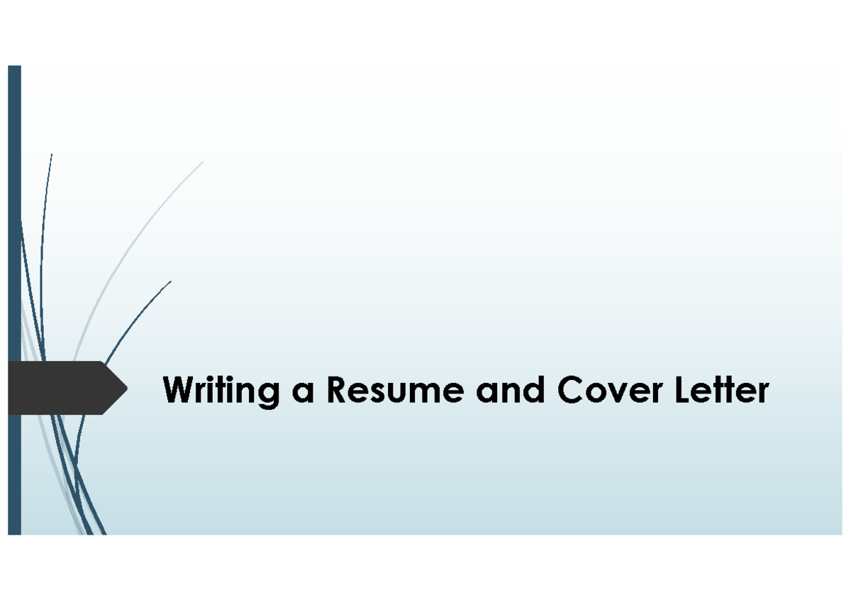Writing a Resume and Cover Letter Writing Improvement Exercises Eng ...