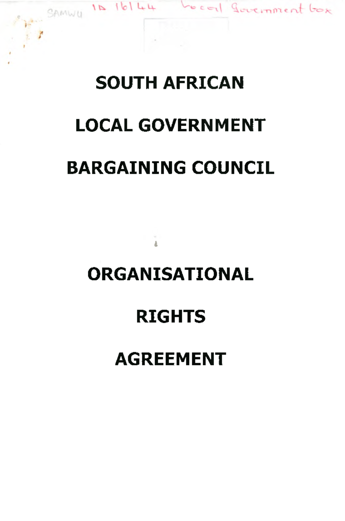 South African local government - SOUTH AFRICAN LOCAL GOVERNMENT ...