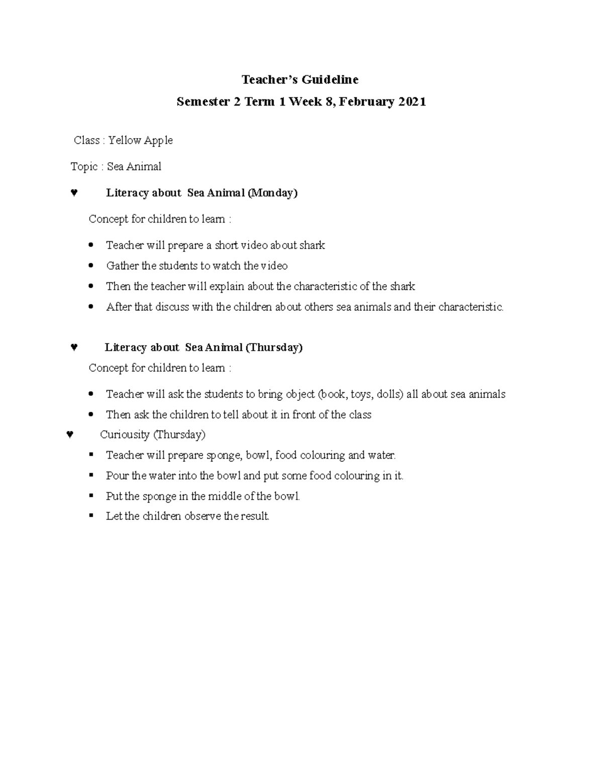 Teachers Guideline Semester 2 Term 1 Week 8 - Teacher’s Guideline ...