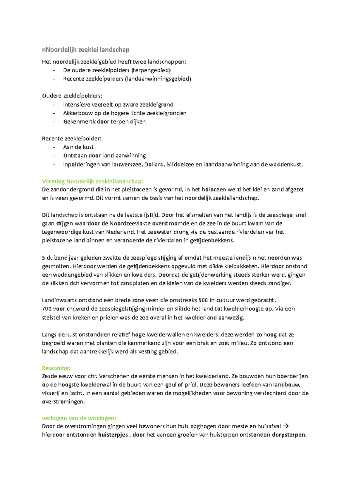 landschap historie van het noordelijk zeeklei landschap - nNoordelijk ...