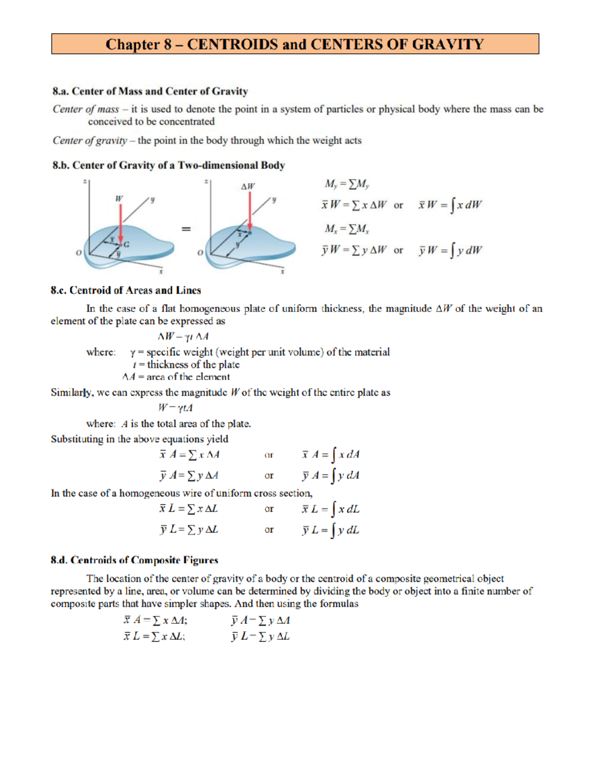 Module 8 ( Centroid) - notes - Bs ARCHITECTURE - Studocu