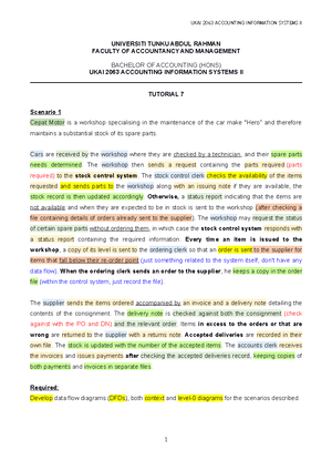 Tutorial week 2 - Tutorial Week 2 Definition should know: Assurance ...