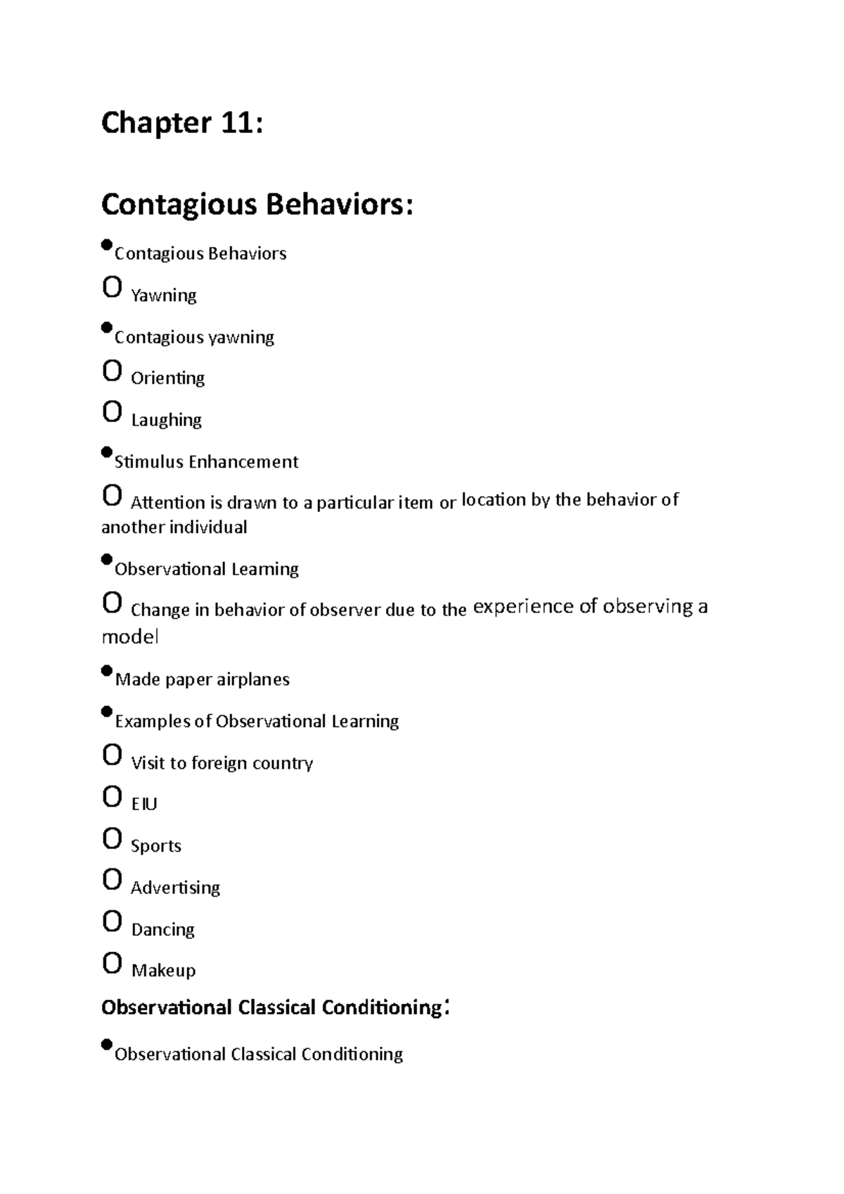 POL 11 - This is chapter notes, for Jeffrey Stowell's in person Class ...