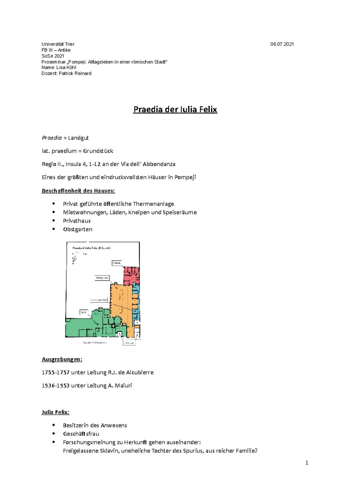 Handout Pompeji Alltagsleben in einer römischen Stadt - Universität ...