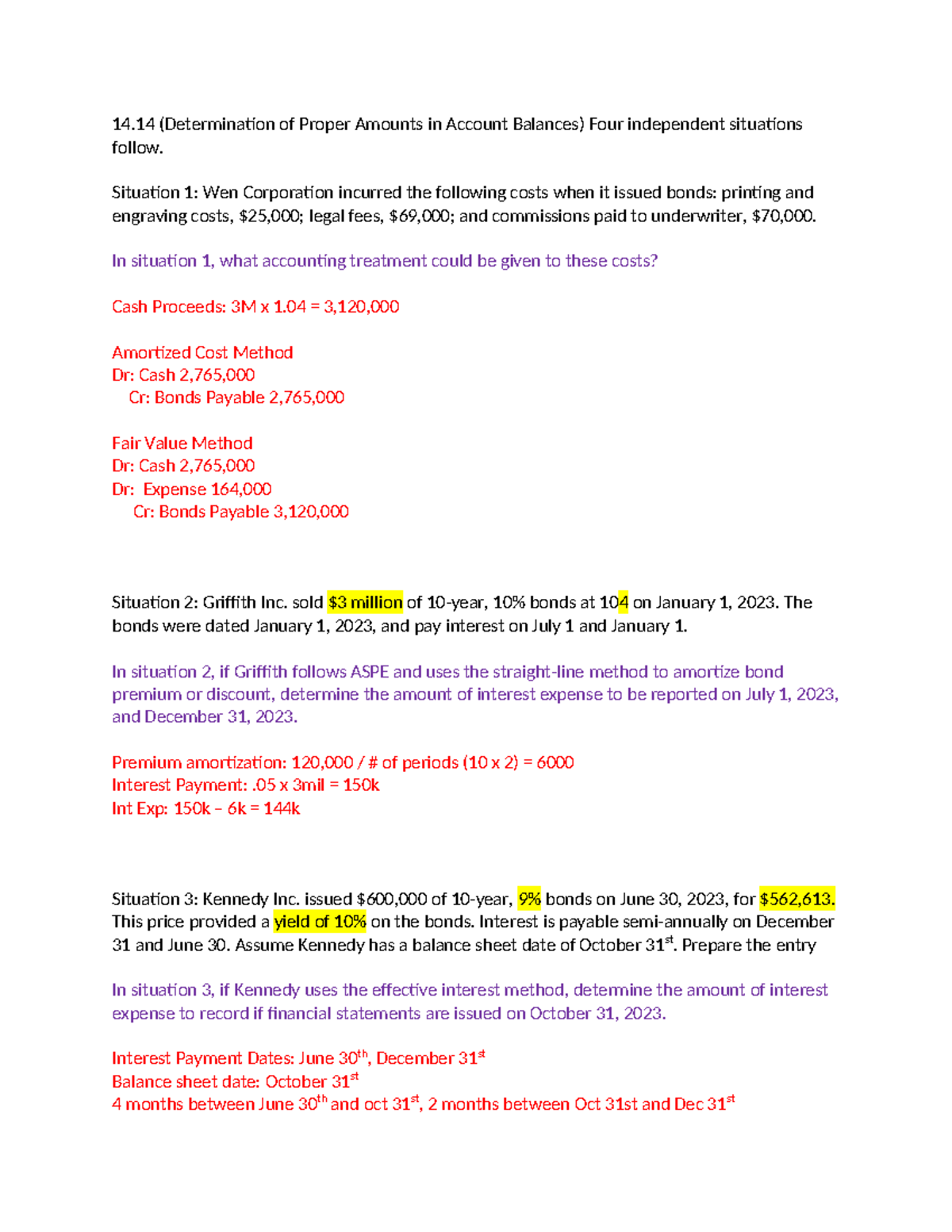 According 320 Bond Question Solution - 14 (Determination of Proper ...