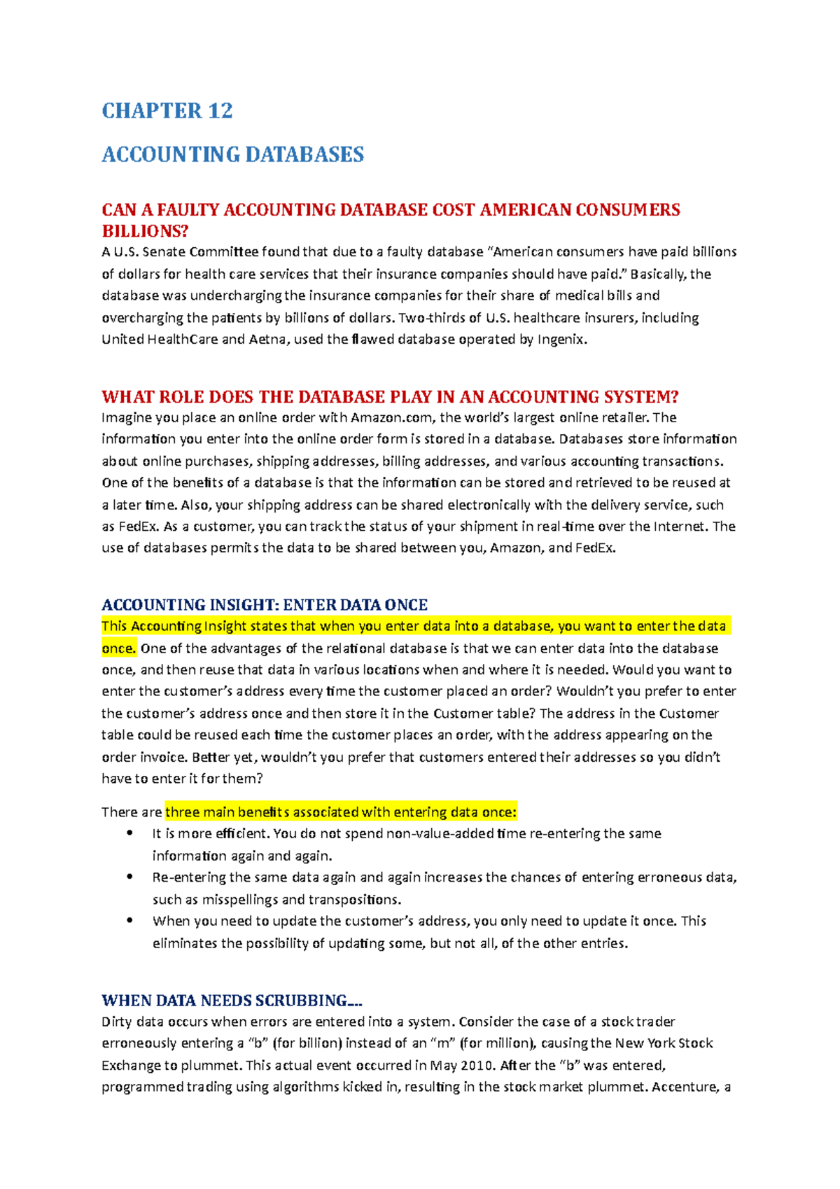 AIS Week 2 Chapter 12 - tutorial notes and answers of tutorial and ...