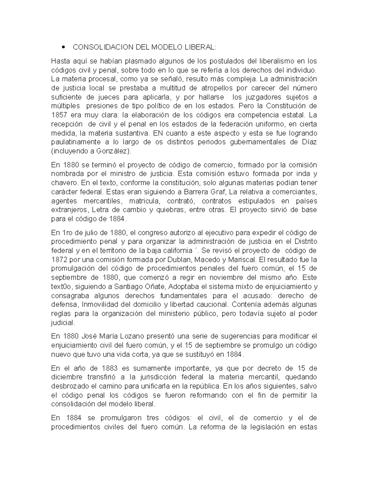 CONSOLIDACIÓN DEL MODELO LIBERAL; AMPARO - CONSOLIDACION DEL MODELO ...