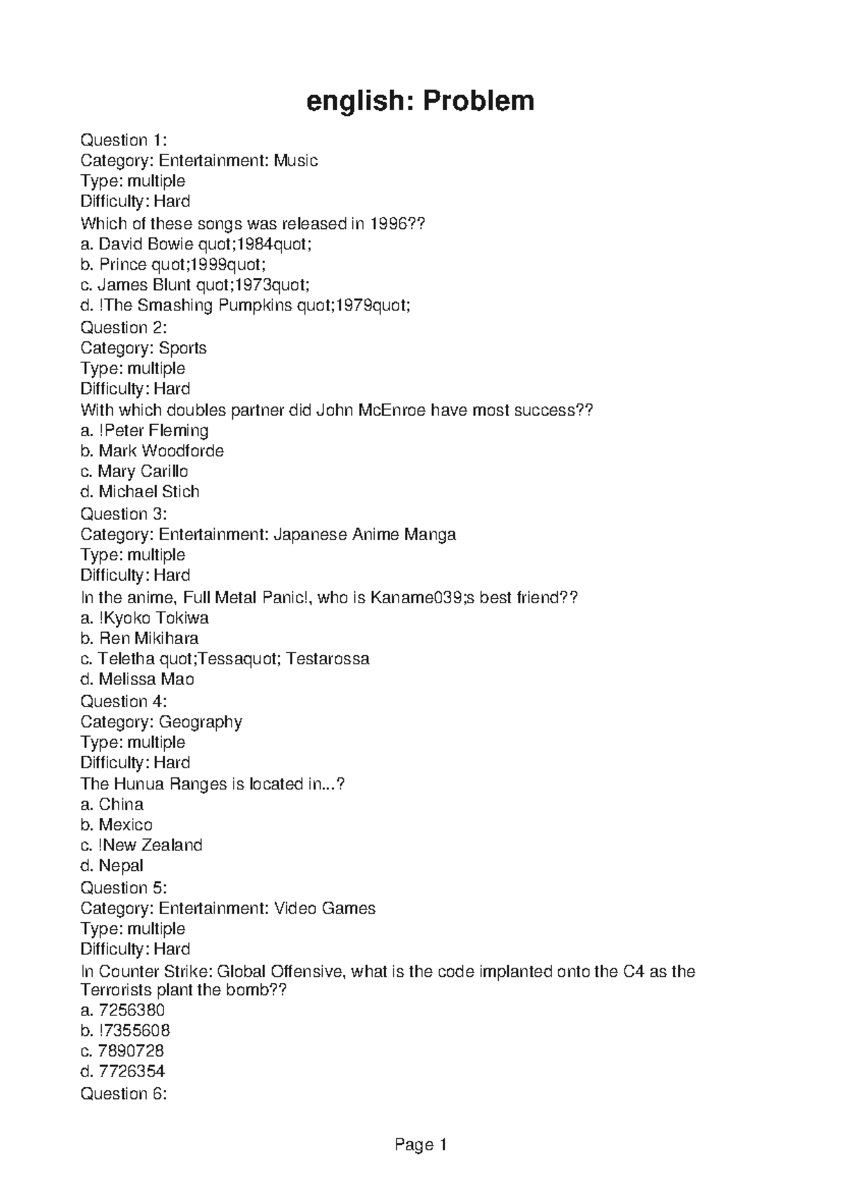 English-Answers-4 - english lessons and handouts for teachers and ...