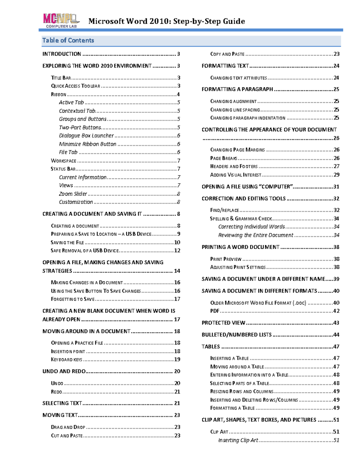 Word 2010 Step-by-Step Guide - Microsoft Word 2010: Step-by-Step Guide ...