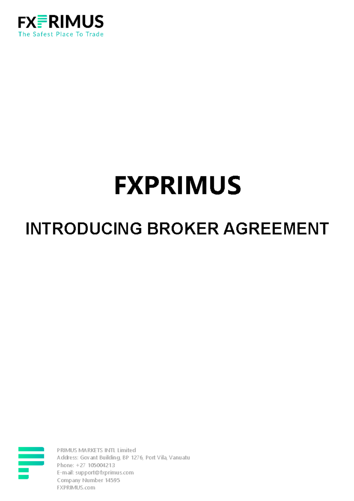 Fxprimus-ib-agreement - PRIMUS MARKETS INTL Limited Address: Govant ...
