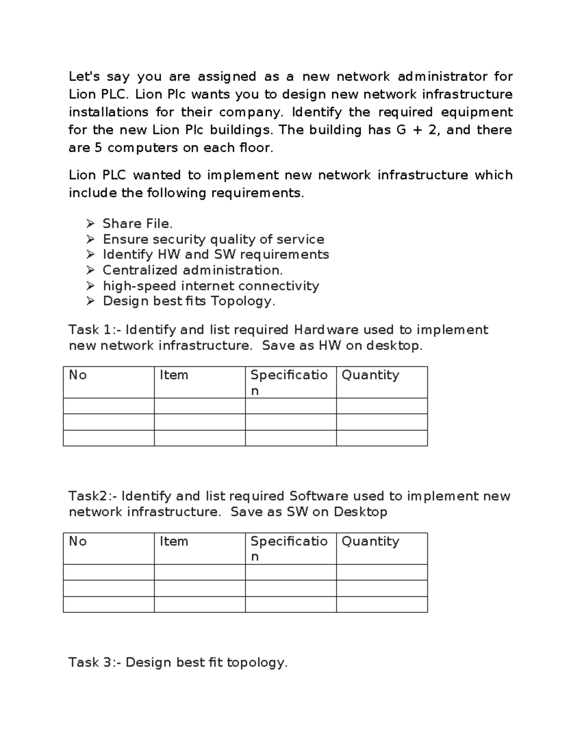 Case Sceinario - hjrjrhrjytr - Let's say you are assigned as a new ...