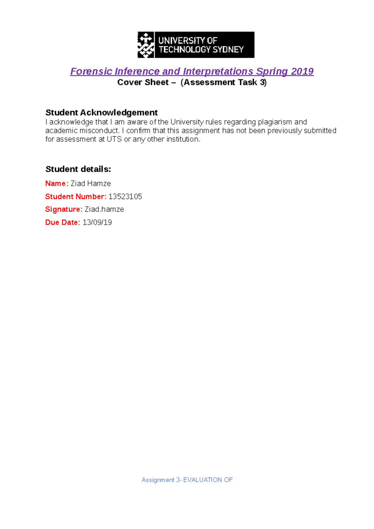 0eb08c533110 a5a3daac - Forensic Inference and Interpretations Spring ...