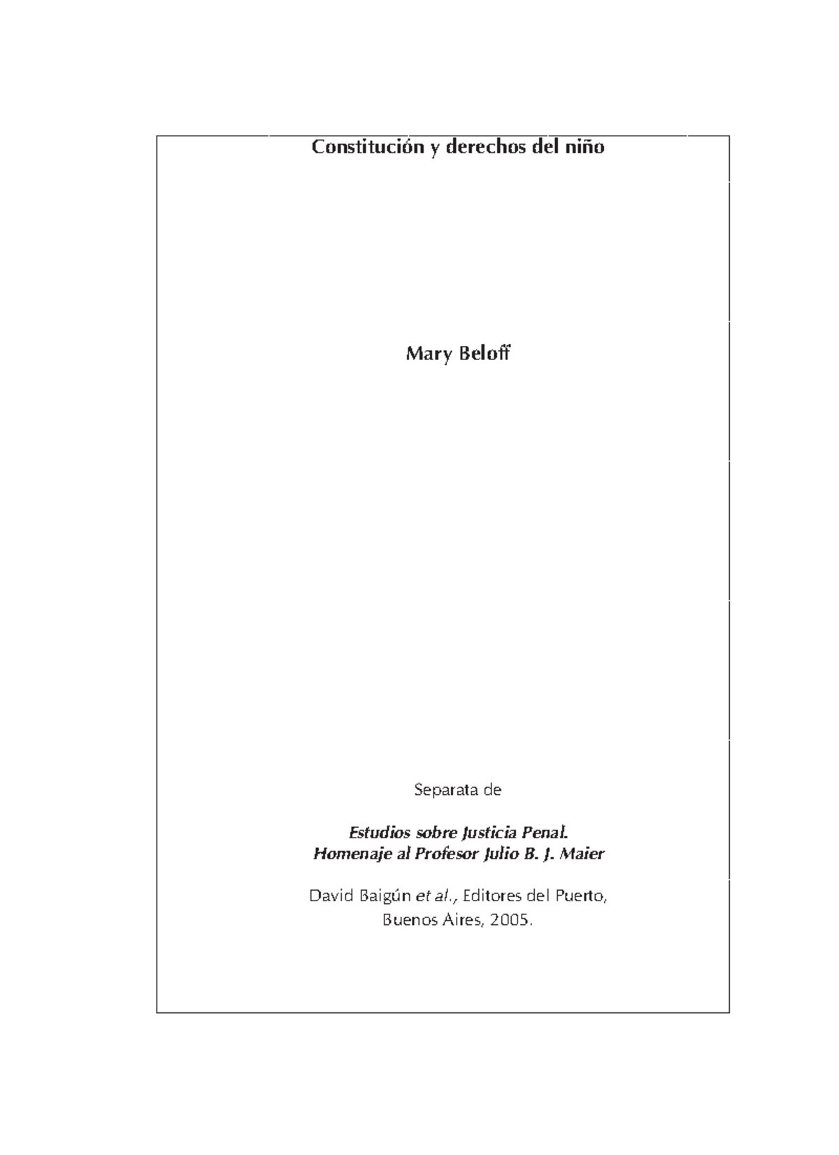 Constitución y Derechos del NIño - Constitución y derechos del niño ...
