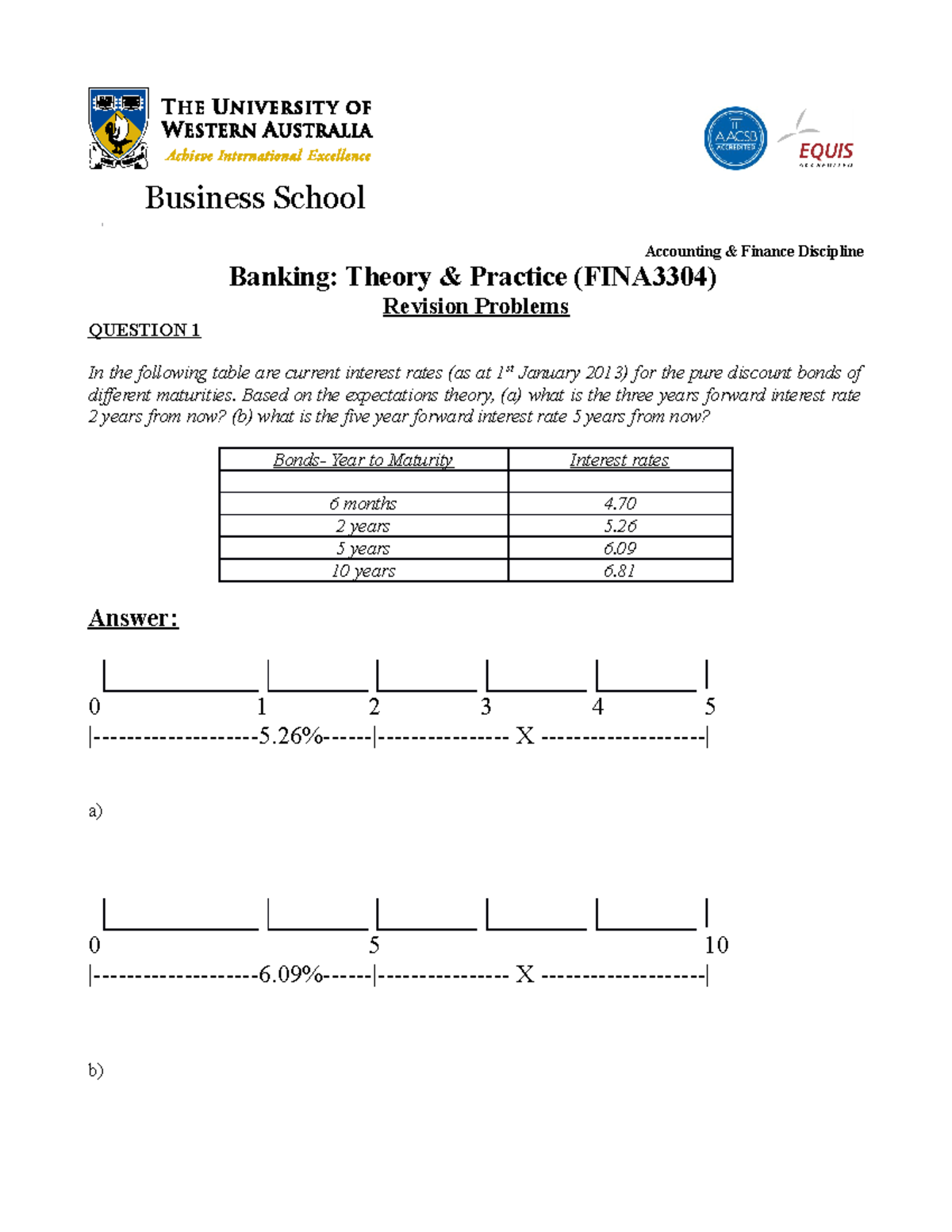 Week 12 Revision lecture - Worksheet - Business School Accounting ...