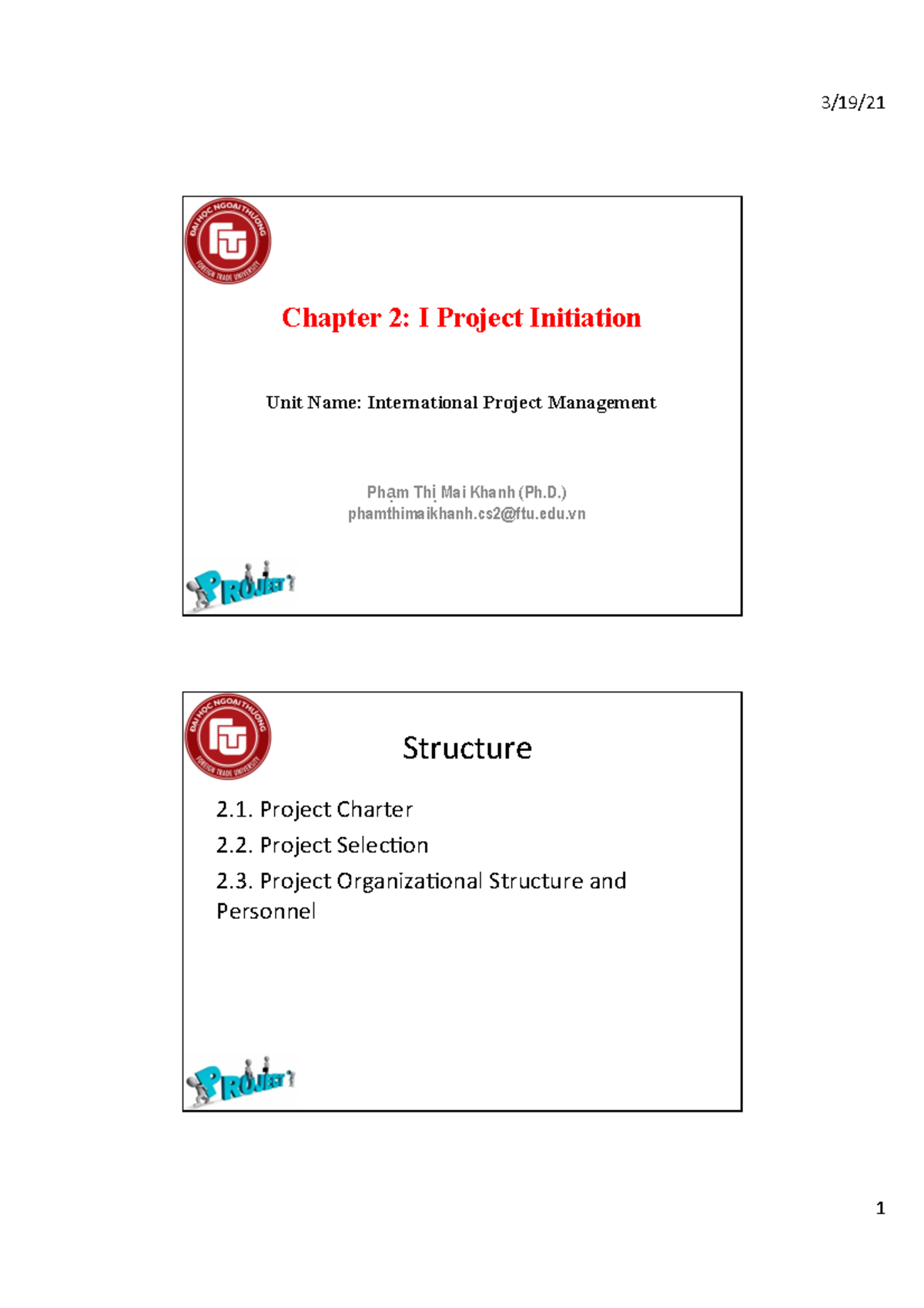 2021-Spring IPM-2-Project Initiation Handout - Chapter 2: I Project ...