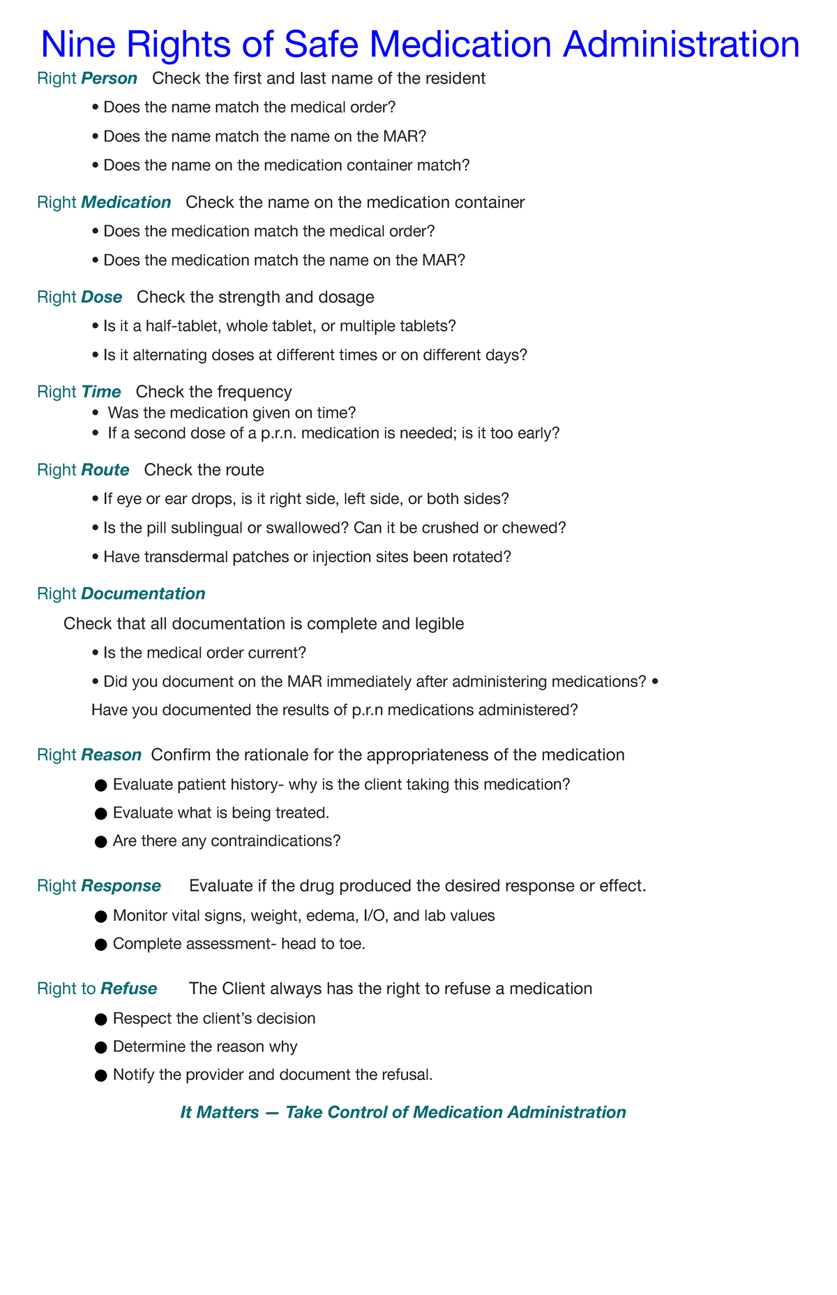 9 rights of Medication Administration - Nine Rights of Safe Medication ...