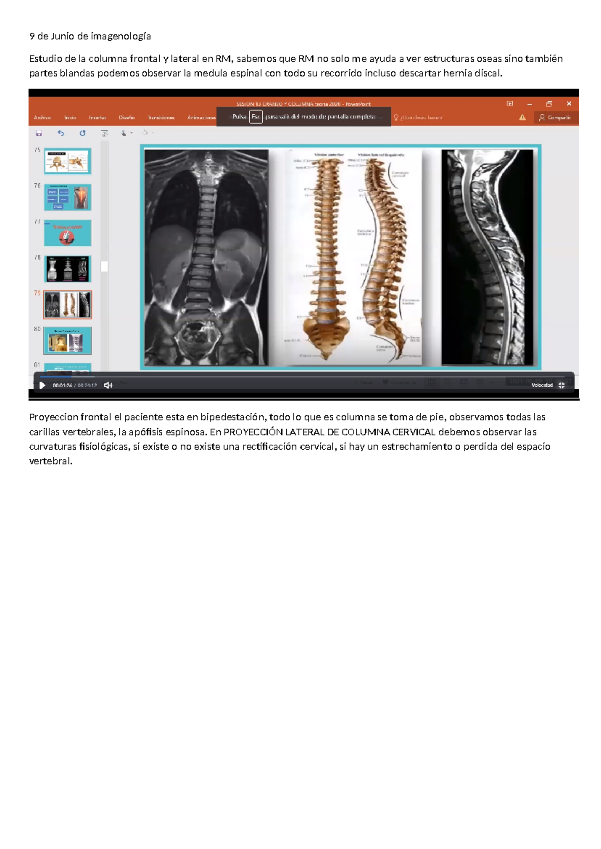 9 de Junio de imagenología - 9 de Junio de imagenología Estudio de la ...