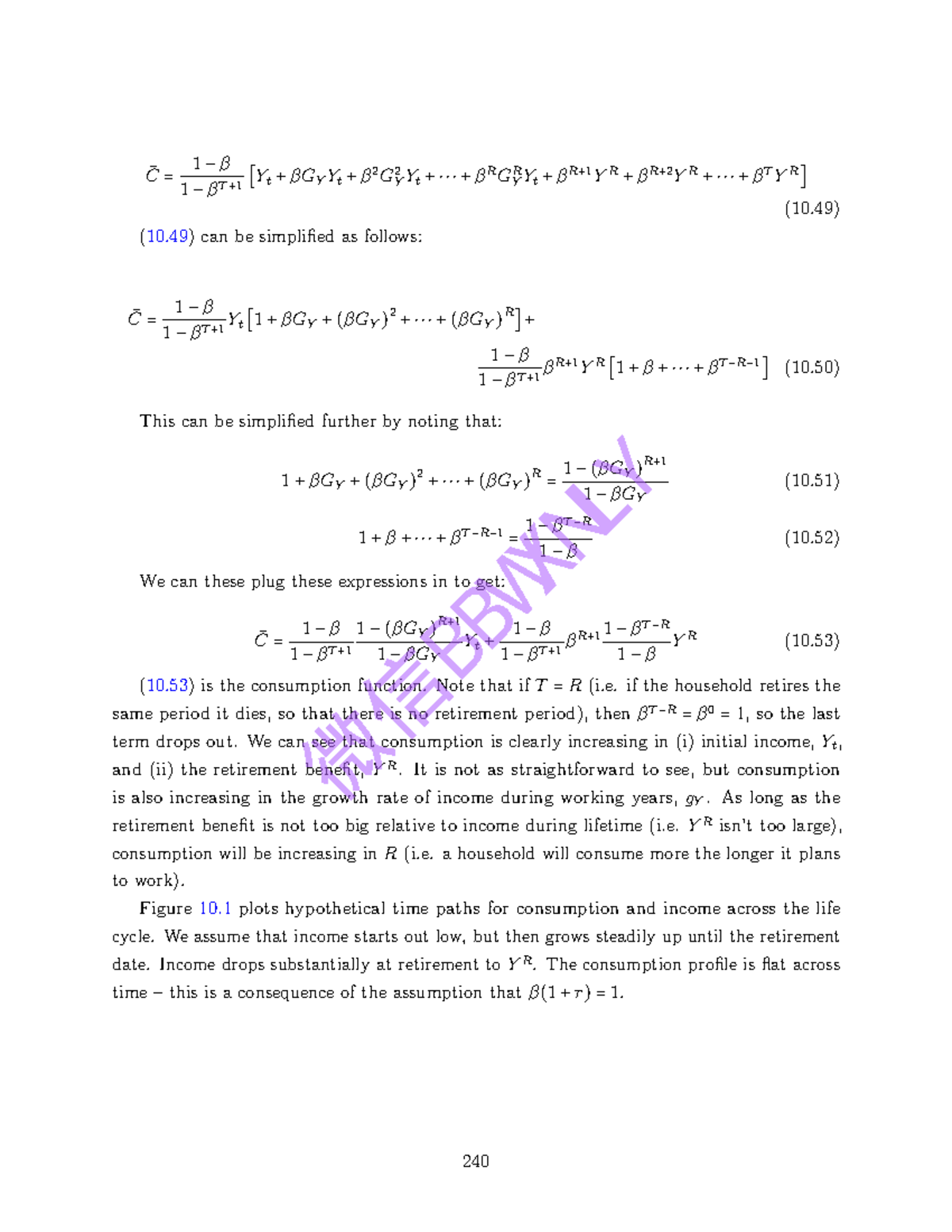 20220326154907 623f35f396884 gls intermediate macro may2021 241 - ̄ C = 1 − β 1 − β T + 1 Y t βG ...